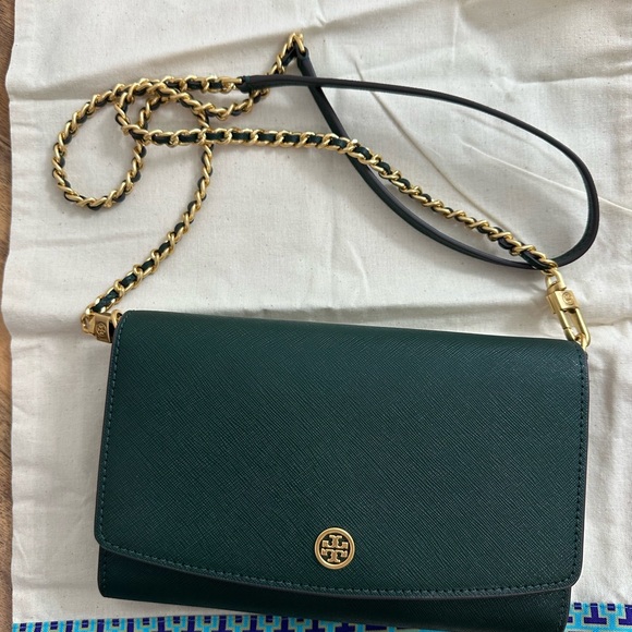 Tory Burch | Bags | Tory Burch Robinson Chain Wallet | Poshmark
